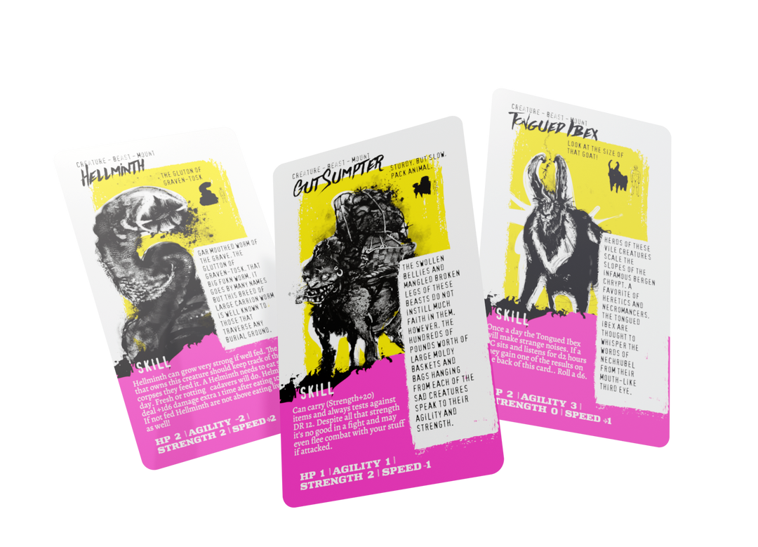 The Bridges of Múr and The Endless Sea | Reference Cards – newyear Studios